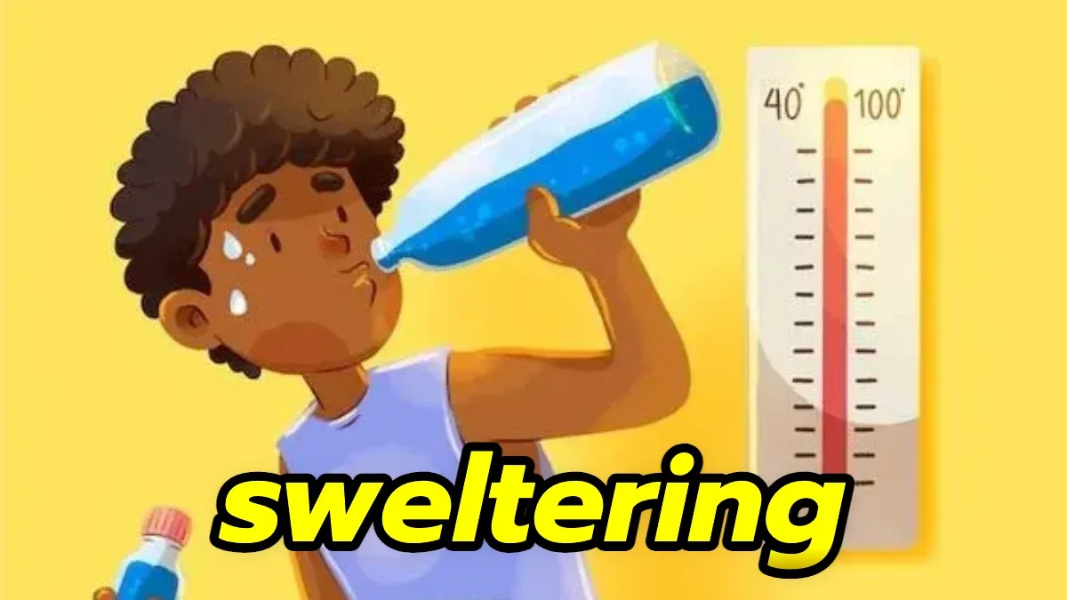 sweltering: ที่ร้อนอบอ้าว ที่ร้อนระอุ