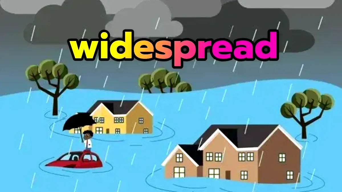 widespread: แพร่หลาย กระจาย กว้างไกล