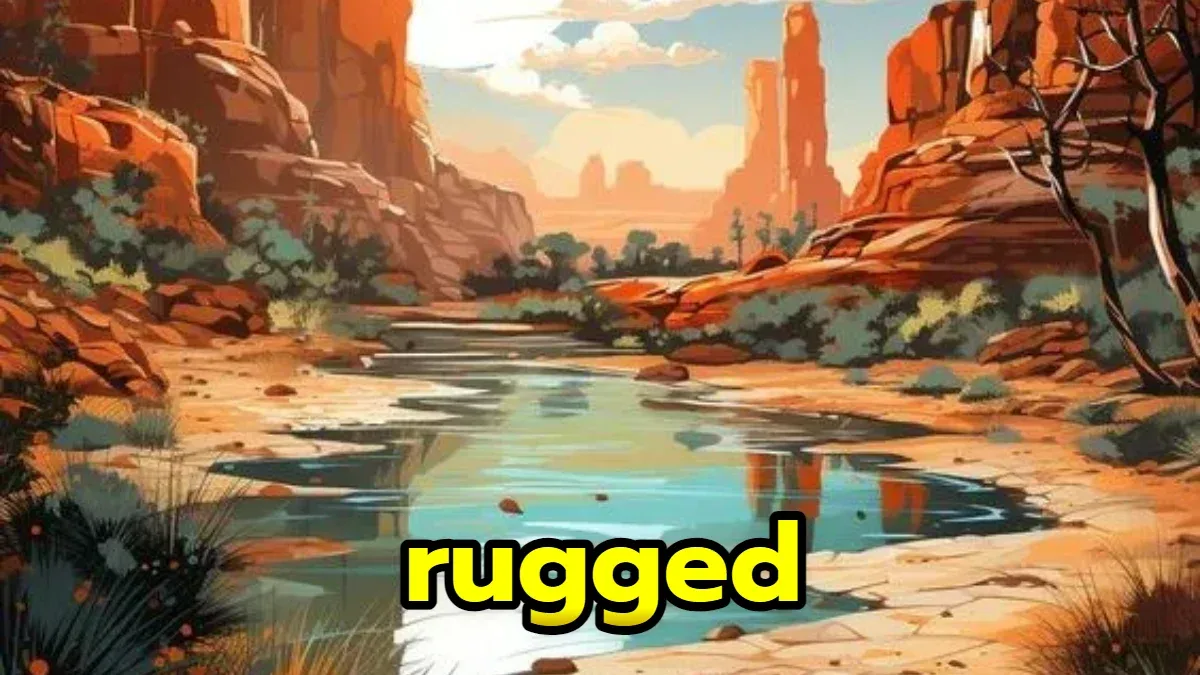 rugged: ขรุขระ กระปุ่มกระป่ำ