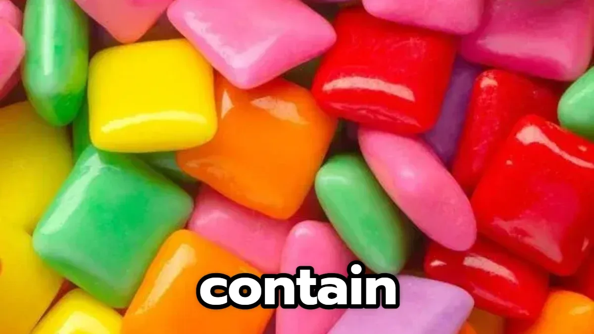 contain: บรรจุ มีอยู่