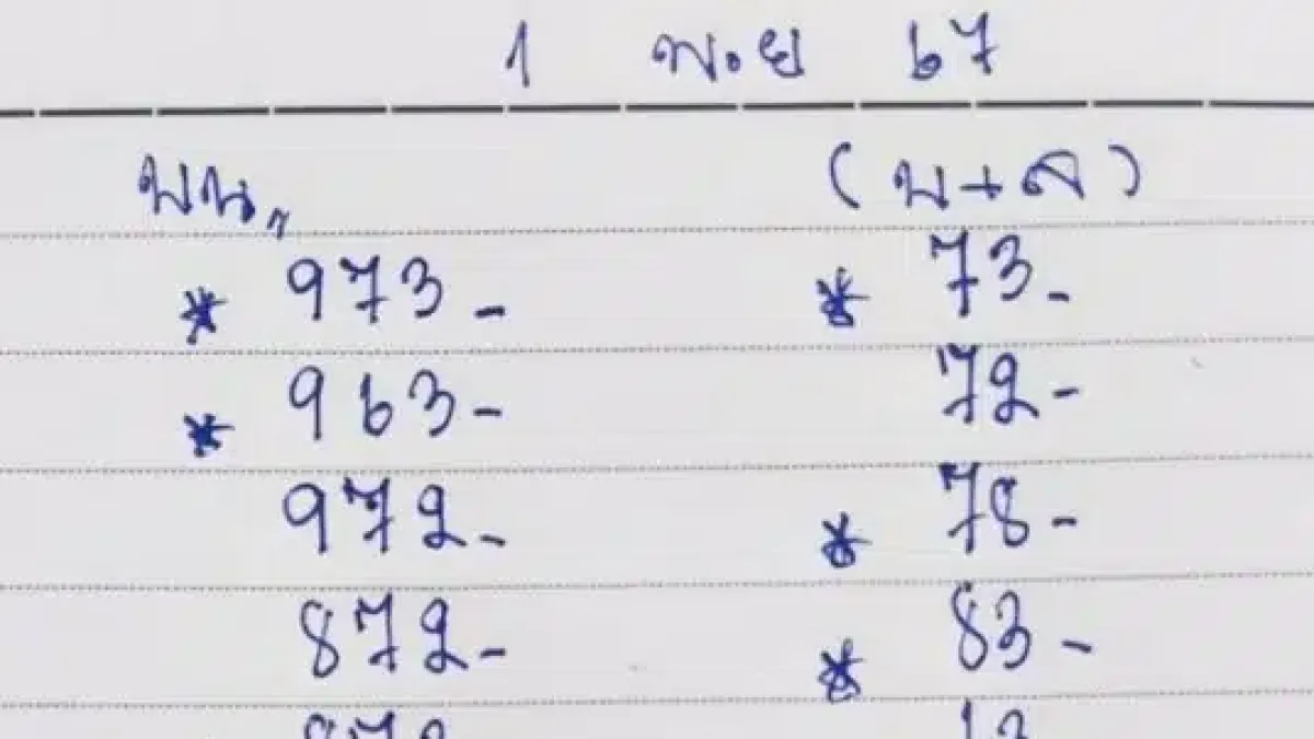 เลขเด็ด แมงปอ 1 11 67