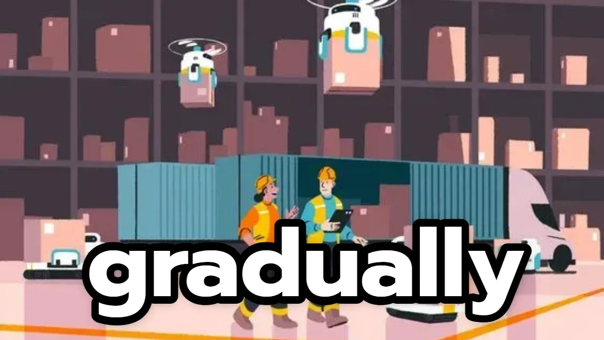 gradually: ค่อยๆ ทีละน้อย