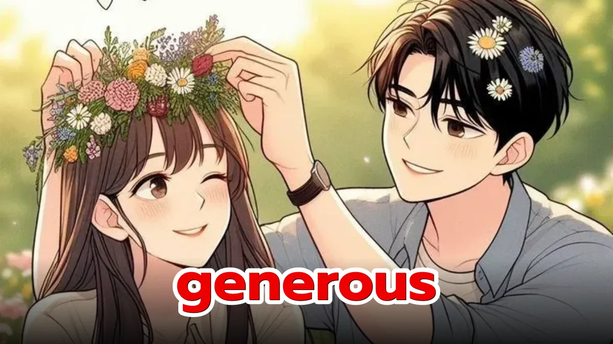generous: ใจกว้าง มีน้ำใจ