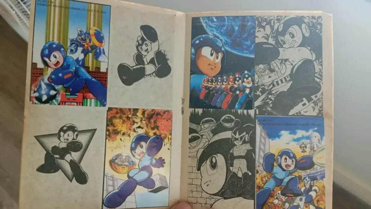 ของเก่าหาดูยากสมุดสะสมสติกเกอร์ Rockman ยุค 90
