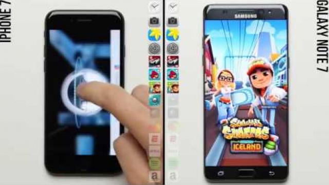 ชนะกันขาด! iPhone7 VS. Samsung Galaxy Note7 ใครจะเร็วกว่ากัน? (คลิป)