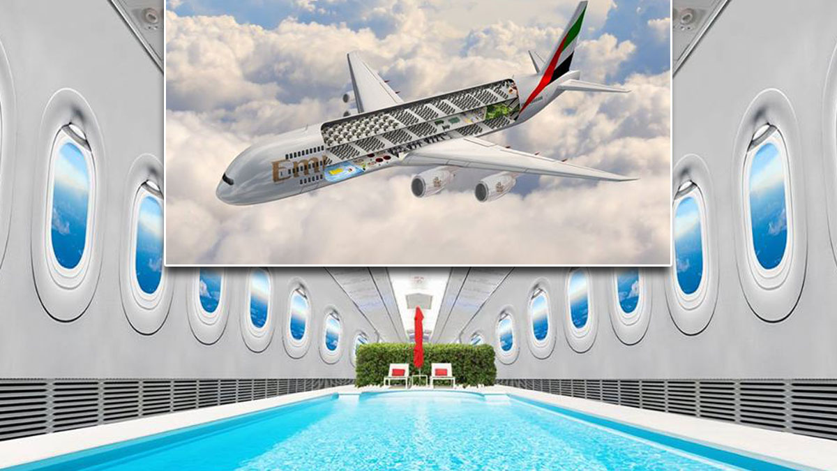 เอมิเรตส์เปิดตัวเครื่องบินพาณิชย์ที่ใหญ่ที่สุดในโลก APR001 มีสระว่ายน้ำ ...
