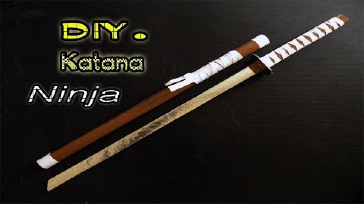 DIY.ดาบคาตานะ ดาบนินจา ดาบซามูไร ทำจากกระดาษ katana, ninja sword ...