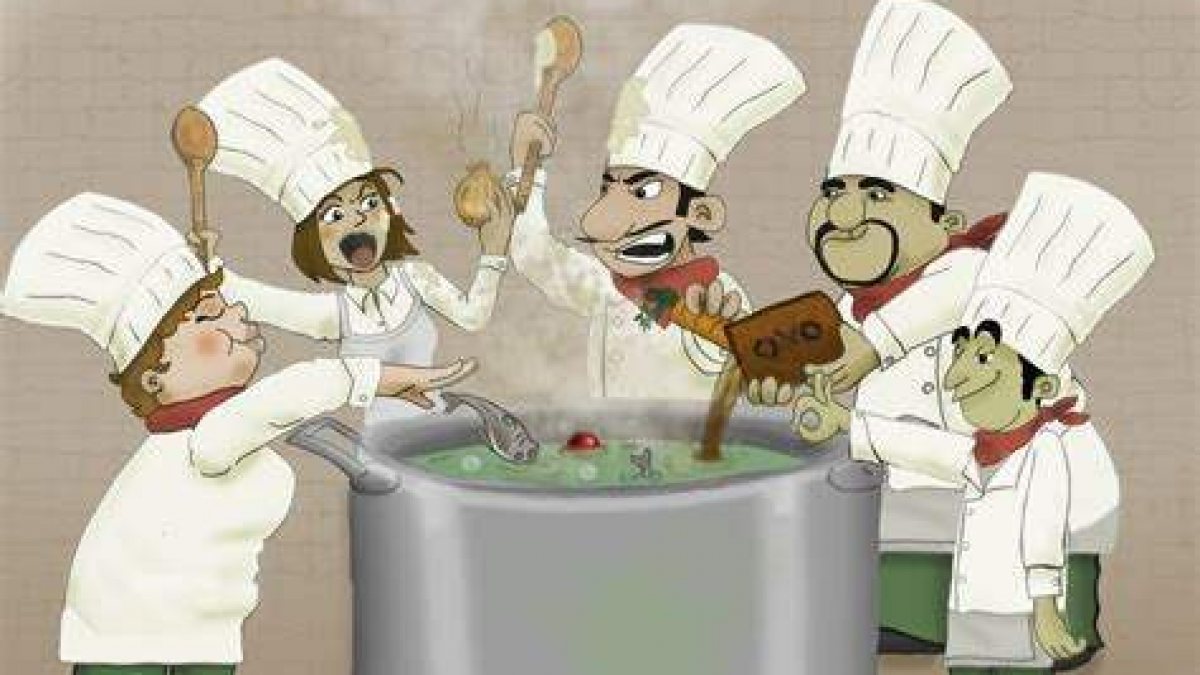 สำนวน “มากหมอมากความ Too many cooks spoil the broth"