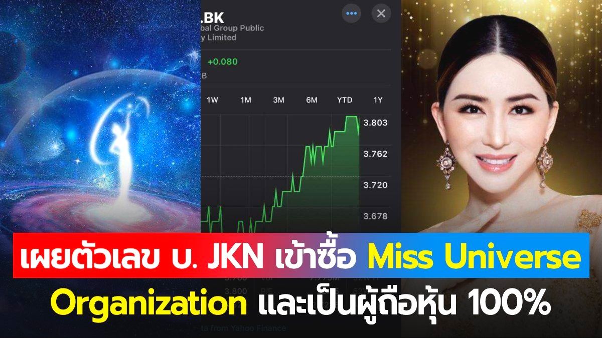 เผยมูลค่าที่ บริษัท JKN เข้าซื้อกิจการองค์กรนางงามจักรวาล Miss Universe ...
