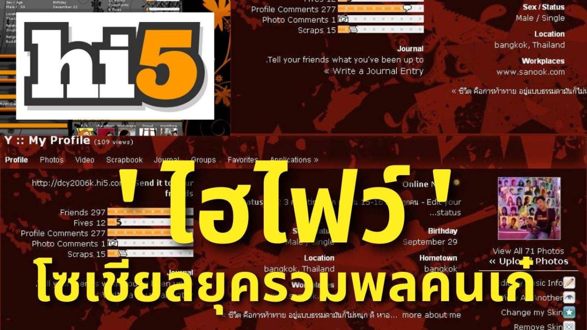 'hi5' โซเชียลยุครวมพลคนเก๋