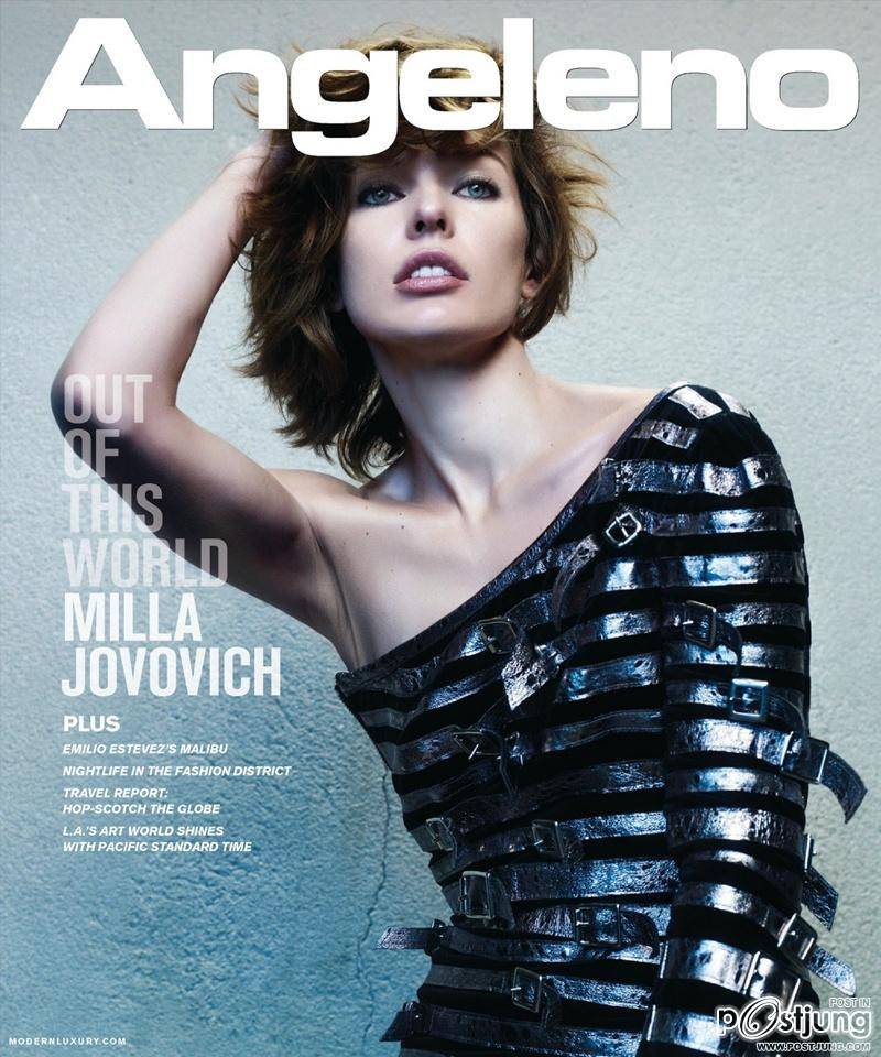Milla Jovovich @ Angeleno Magazine October 2011