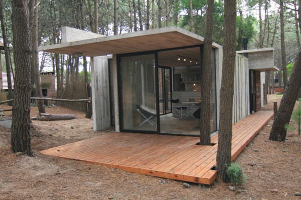 Vacation House Design - rustic concrete cottage built for minimal ...