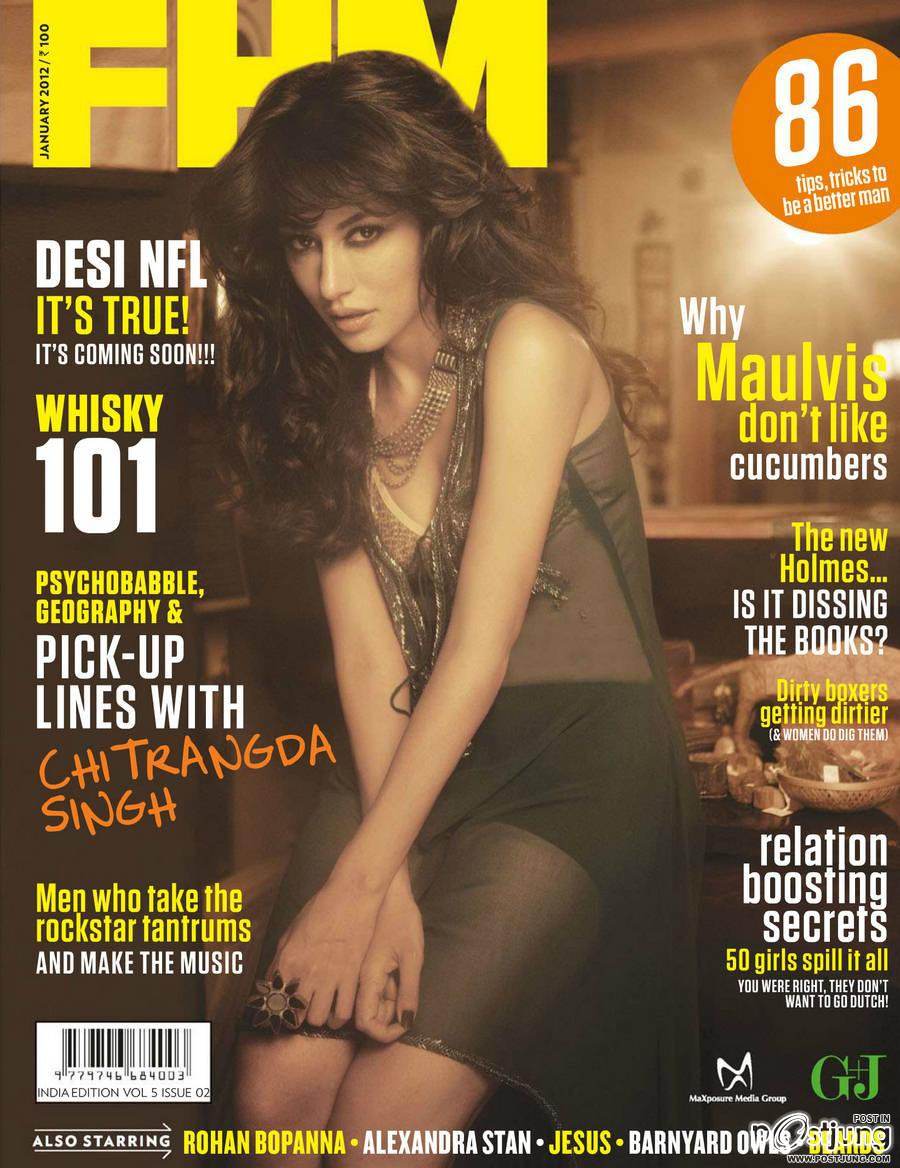 Chitrangada Singh @ FHM India January 2012
