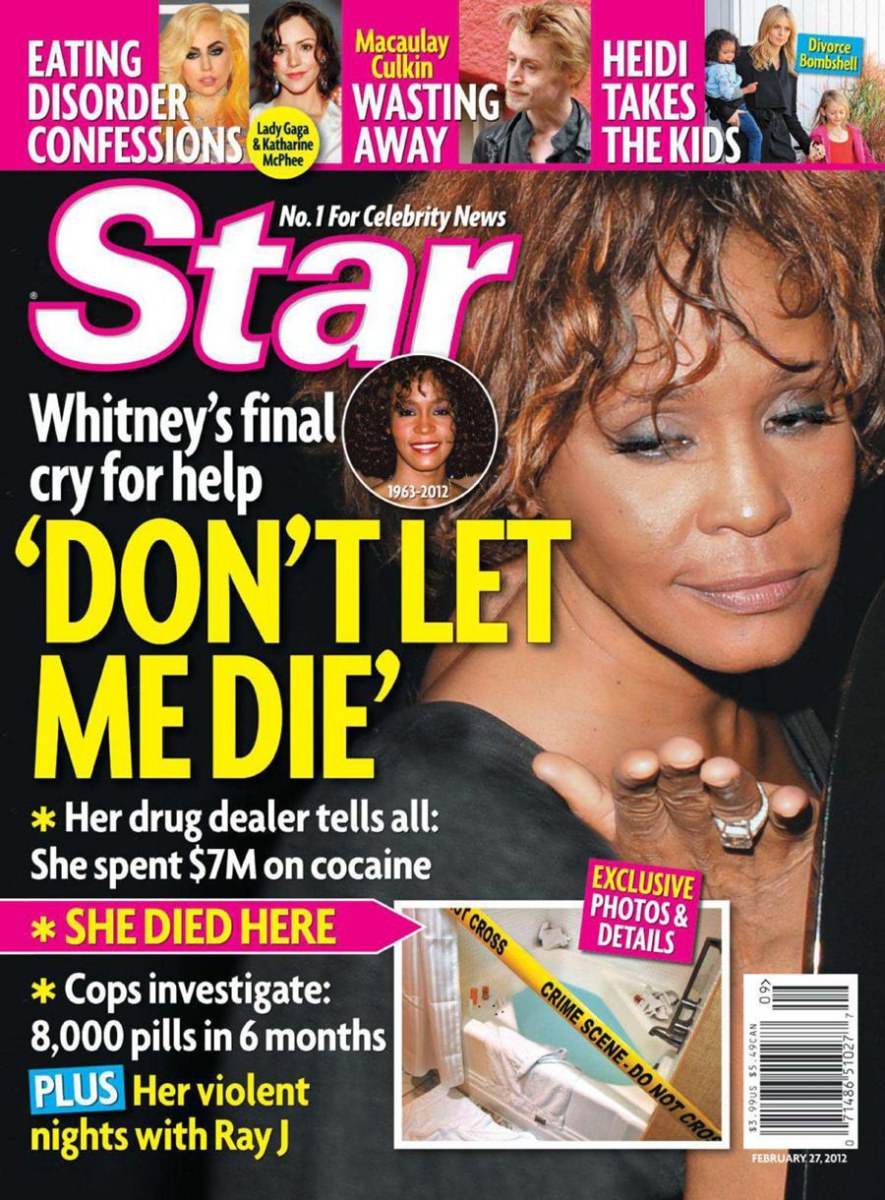 Whitney houston @ Star Magazine February 2012