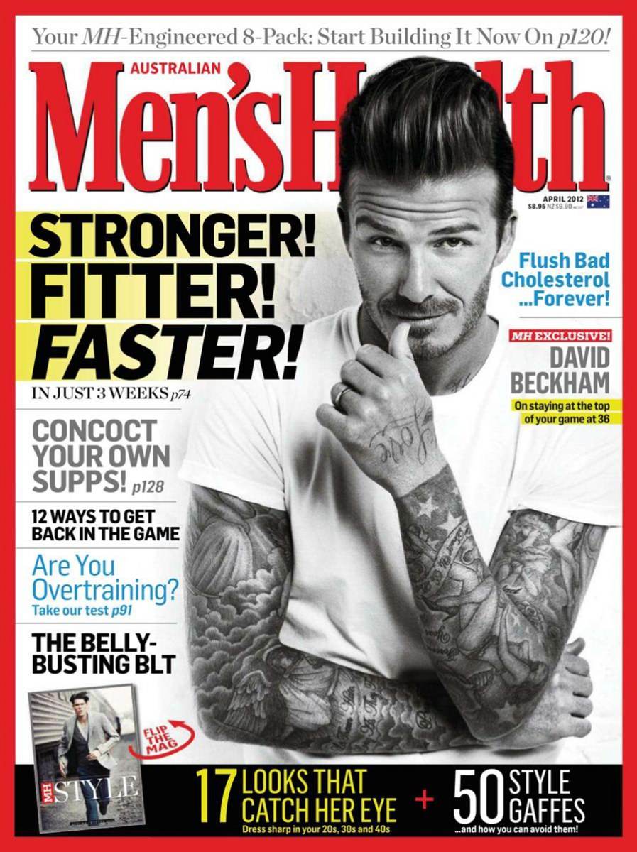 David Beckham @ Men's Health Australian April 2012
