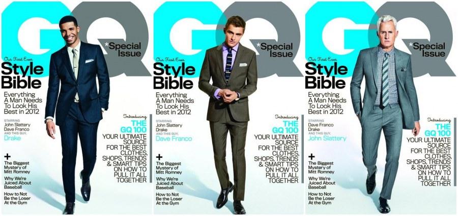 Dave Franco, John Slattery & Drake @ GQ Magazine April 2012