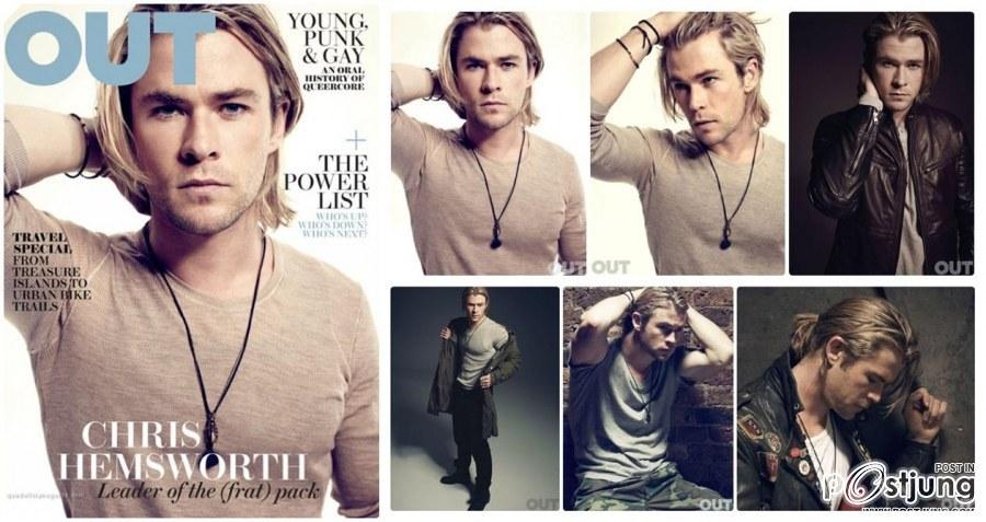 Chris Hemsworth @ OUT Magazine May 2012