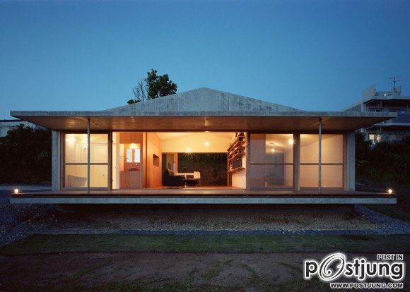 a weather-proof house on an island by Harunatsu-Archi