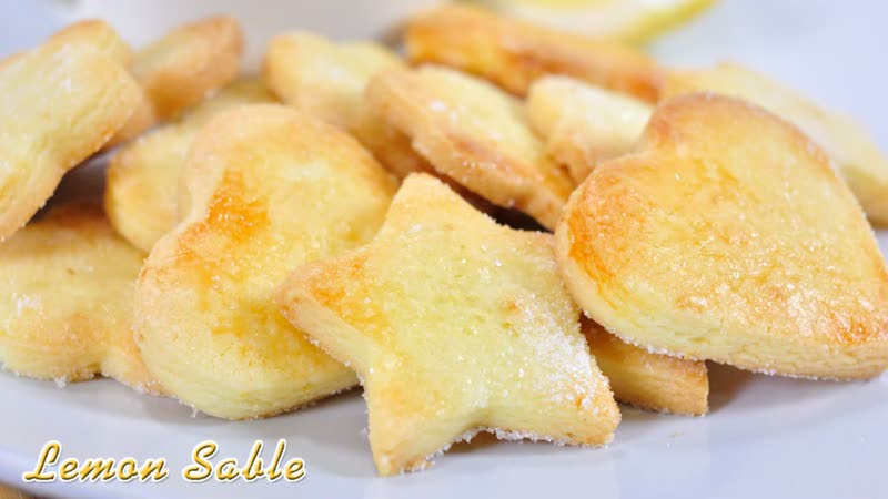 คุกกี้ผิวมะนาว (Lemon Sable)